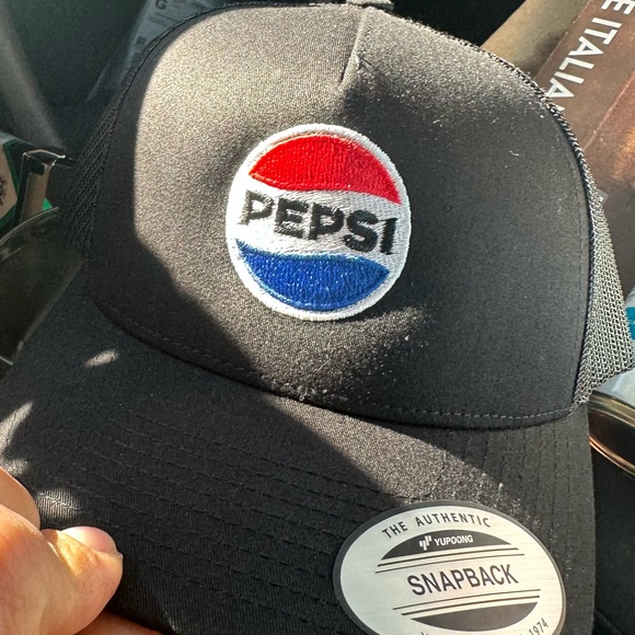 Pepsi | Accessories | Pepsi Black Cap With Logo | Poshmark